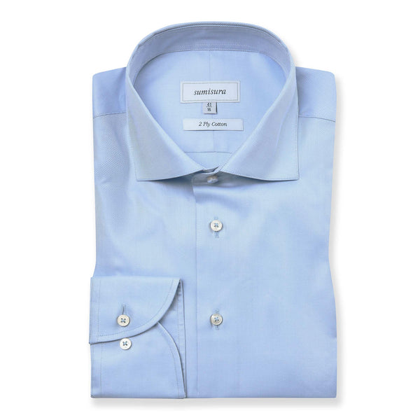 Blå og lyseblå skjorter - Cut away, button down, dobbelt manchet m.fl ...