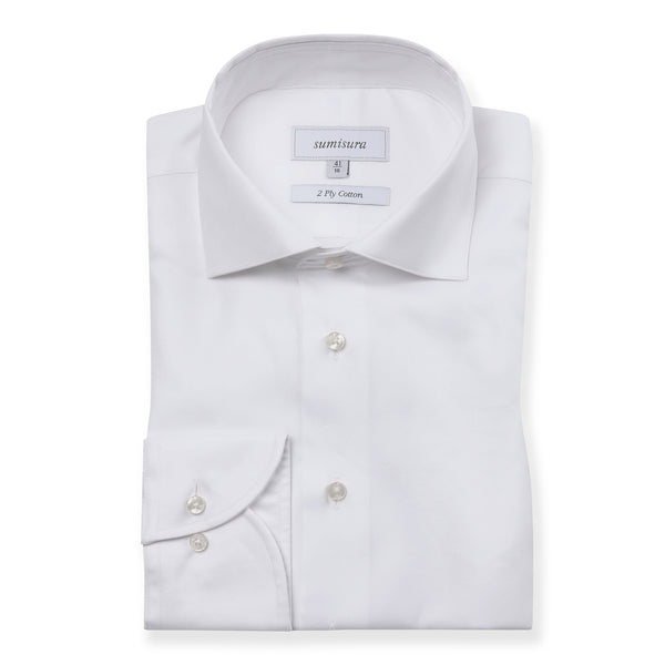 Hvide skjorter - Cut away, button down, dobbelt manchet m.fl. - Sumisura